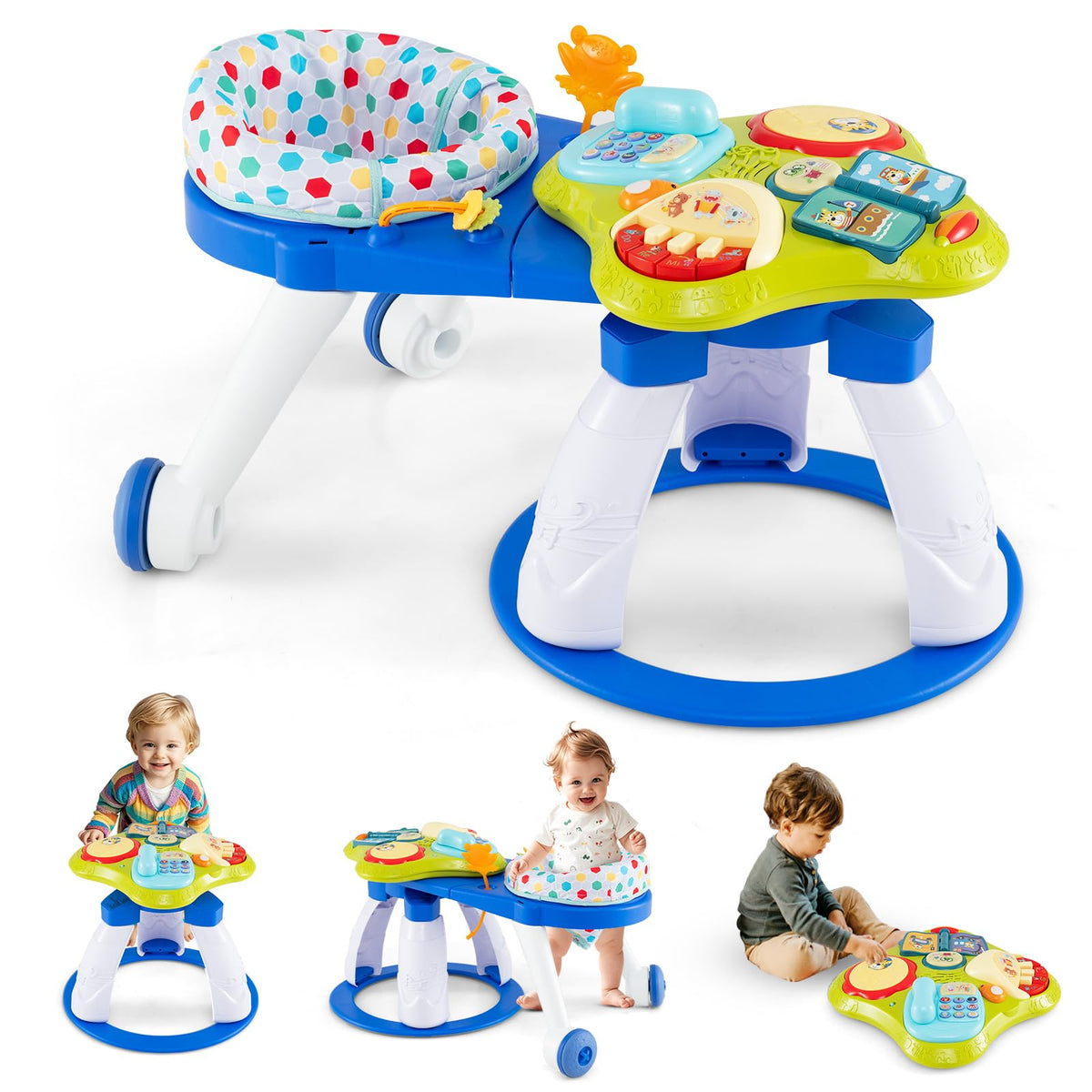 BABY JOY 3 in 1 Walk Around Baby Activity Center – costzon